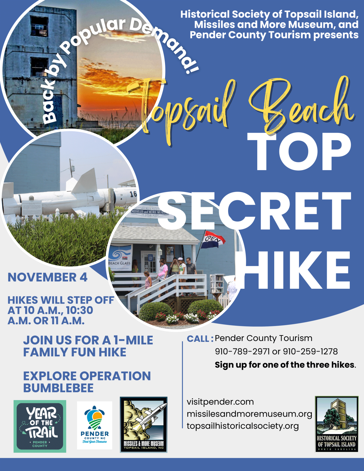 Topsail Beach Top Secret Hike - Historical Society of Topsail Island